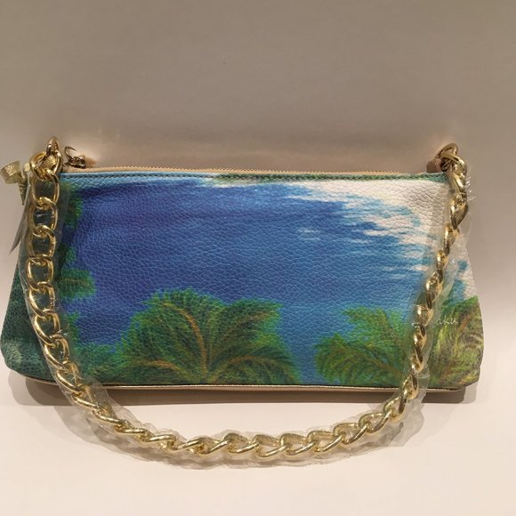 Bags | Copy Nwt Summer Tropical Style Purse Hand Painted | Poshmark